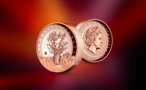 2015 Limited Mintage of the Kimberley Sunset Coin - Solid Gold Diamonds