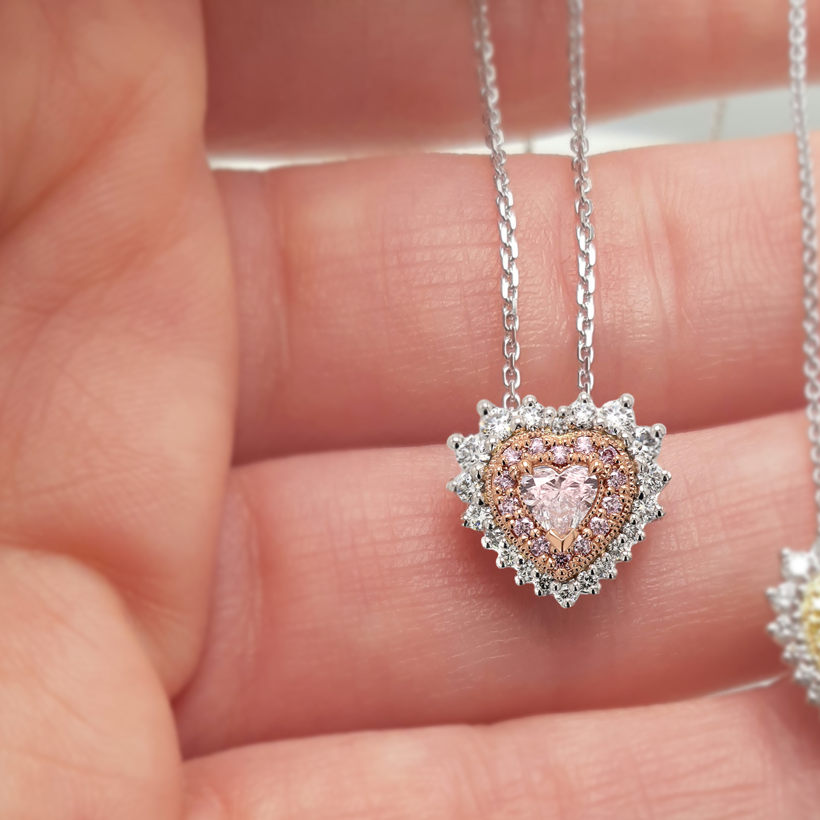 Pink Diamond Necklace