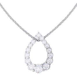 Pear Drop Shaped Diamond Pendant